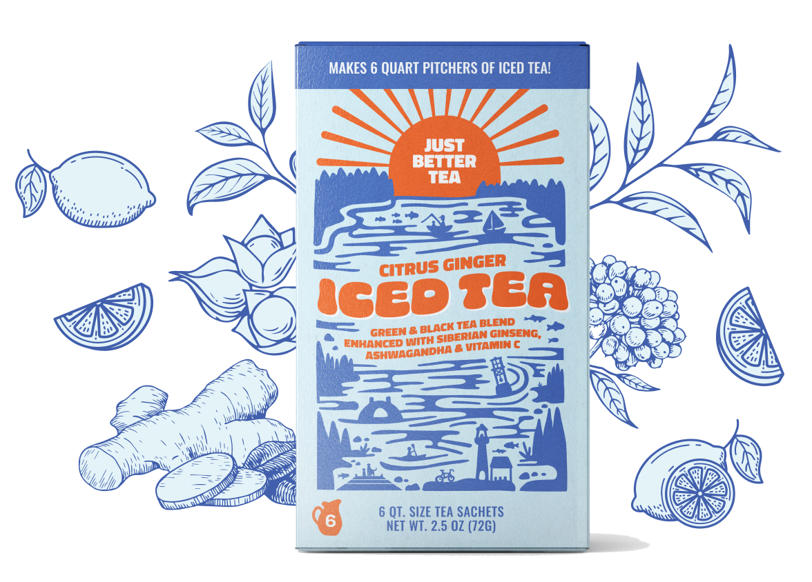 Wholesale Citrus Ginger Iced Tea – Just Better Tea